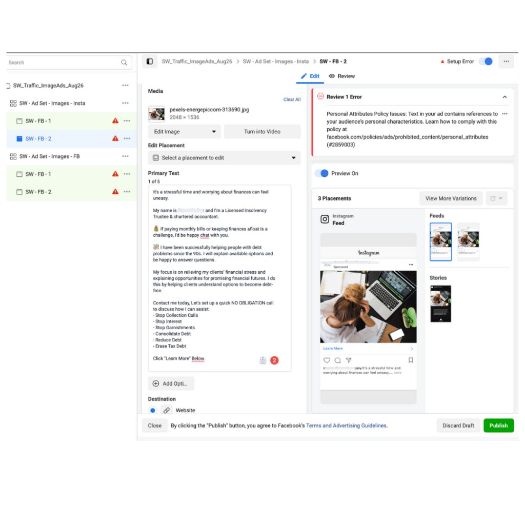 How To Solve Issues With Disapproved Meta Ads on Facebook & Instagram ...